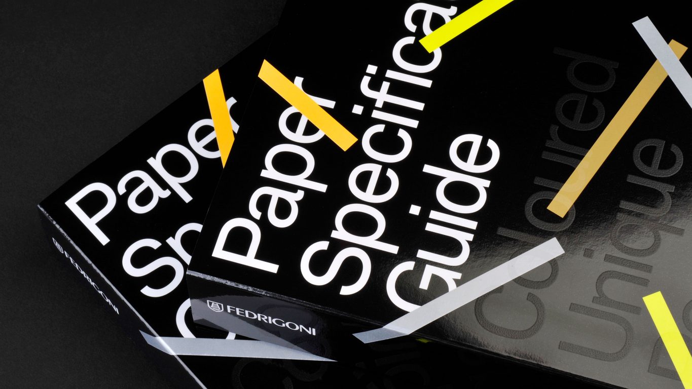 Material swatch book for Italian paper company Fedrigoni