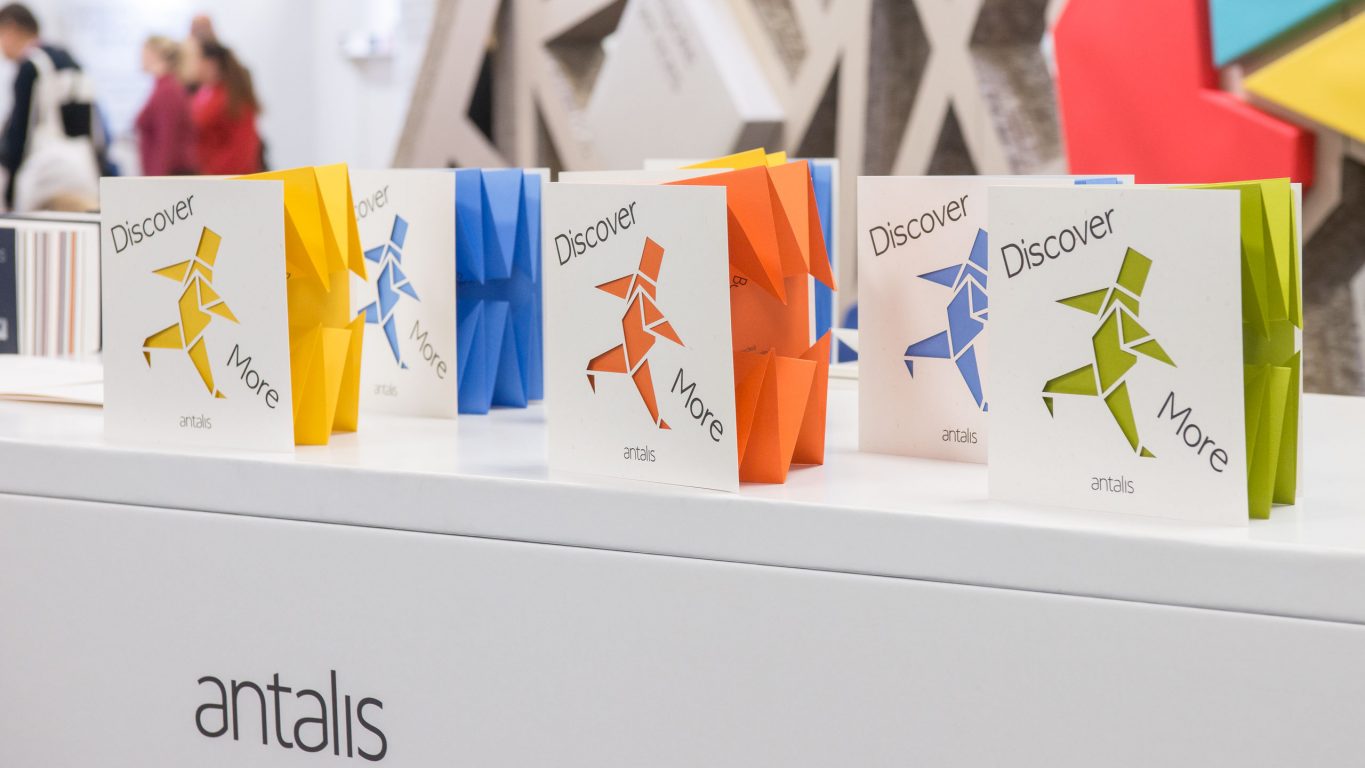 Exhibition design and graphic design for Antalis